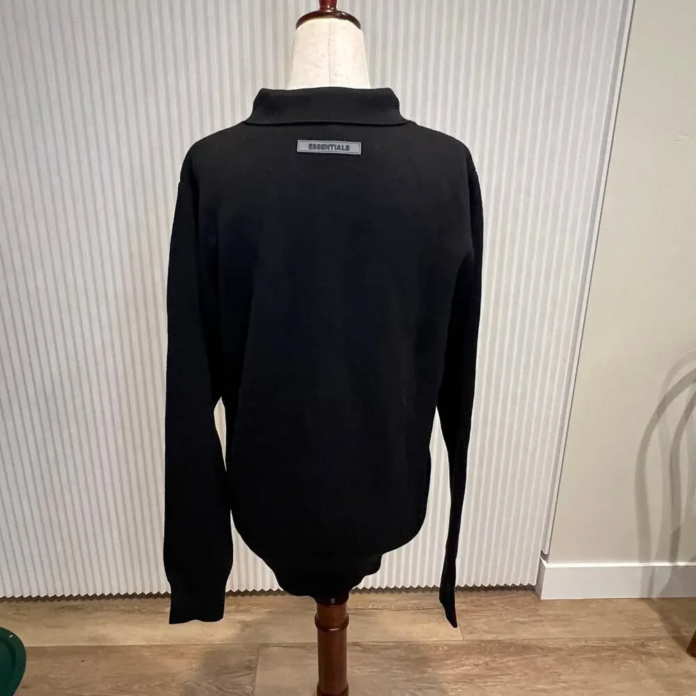 Fear of God | Shirts | Fear Of God Essential Mens Long Sleeves Polo ...